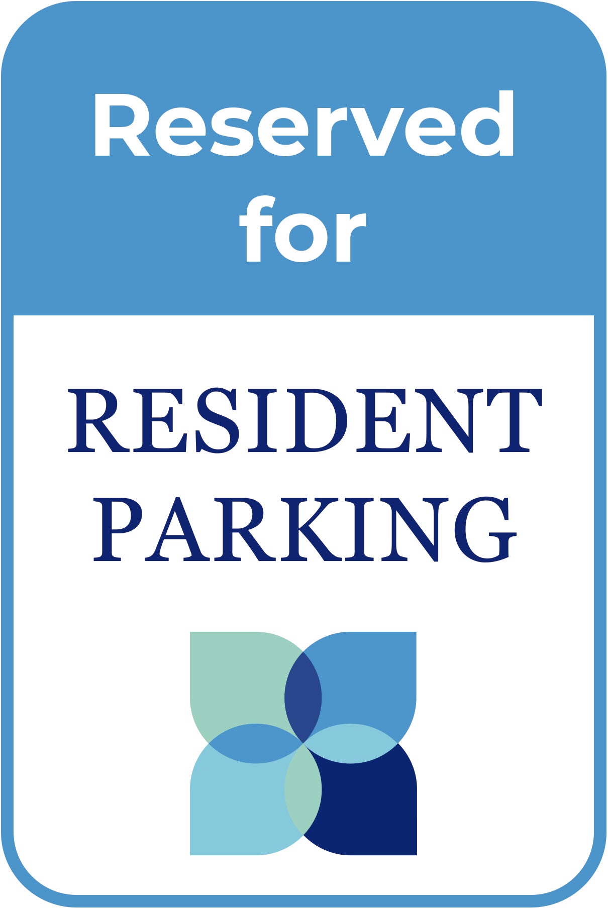 Resident Parking Sign – HarmonySeniorServices